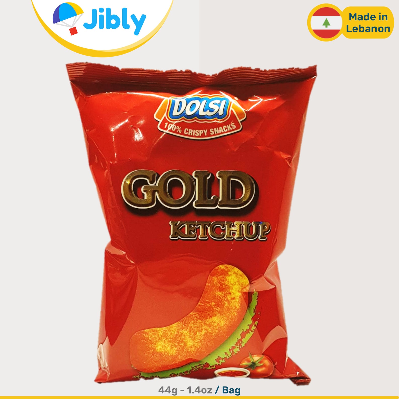 Lebanese Dolsi Gold Chips Three Flavors Tasty Snack 44g Bags Worldwide ...