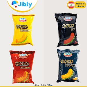 Lebanese Dolsi Gold Chips Three Flavors Tasty Snack 44g Bags Worldwide ...