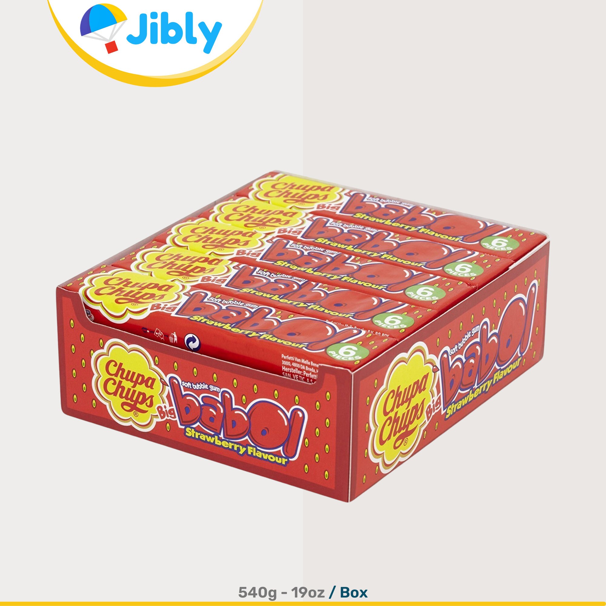 Chupa Chups Babol Box | Delicious Gum | Three Flavors | Box of 20 ...