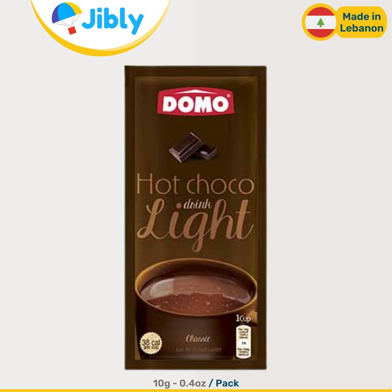 Lebanese Domo Hot Chocolate Light | Four Flavors | 10g Packs ...