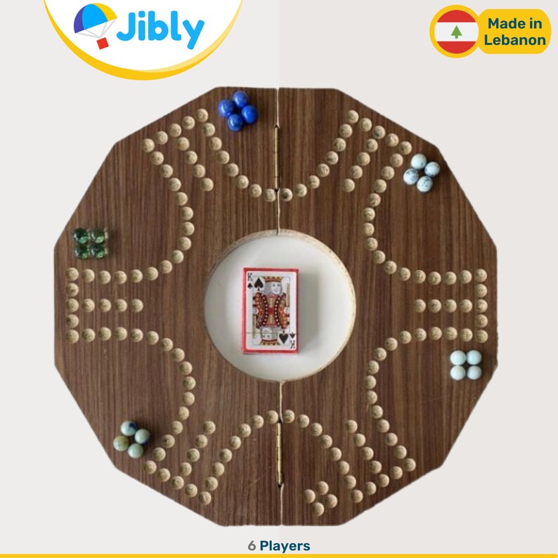 Lebanese Wooden Jackaroo | Board Game | Four to Six Players | Worldwide ...