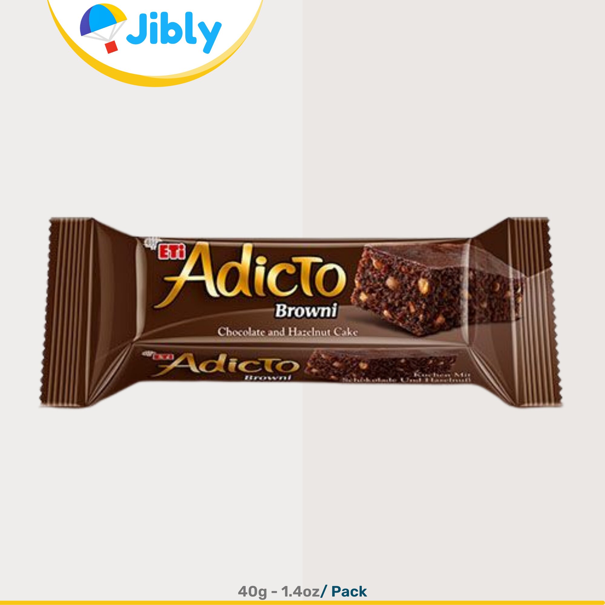 Eti Adicto Browni Hazelnut Cake | Tasty Snacks | 40g Packs | Worldwide ...