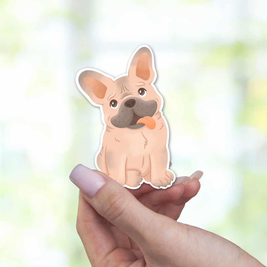 French Bulldog Sticker, Frenchie Decal, Dog Lover Gift, Dog Mom Gift ...