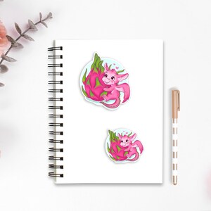 Dragon Fruit Sticker, Dragon Lover, Fruit Sticker, Laptop Decal, Kawaii ...