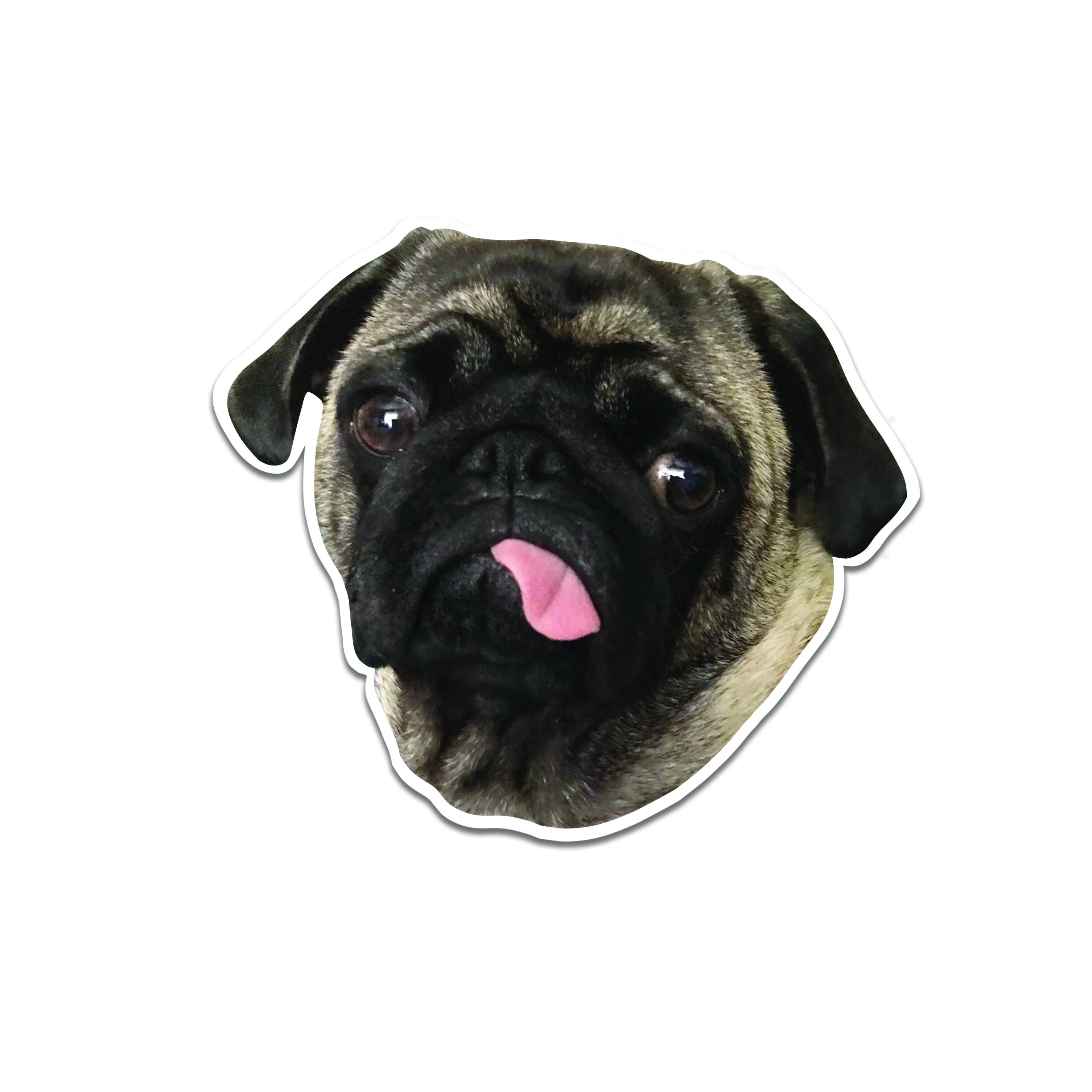 Pug Sticker Dog Vinyl Sticker Pug Mom Pug Gift Pug Dog - Etsy