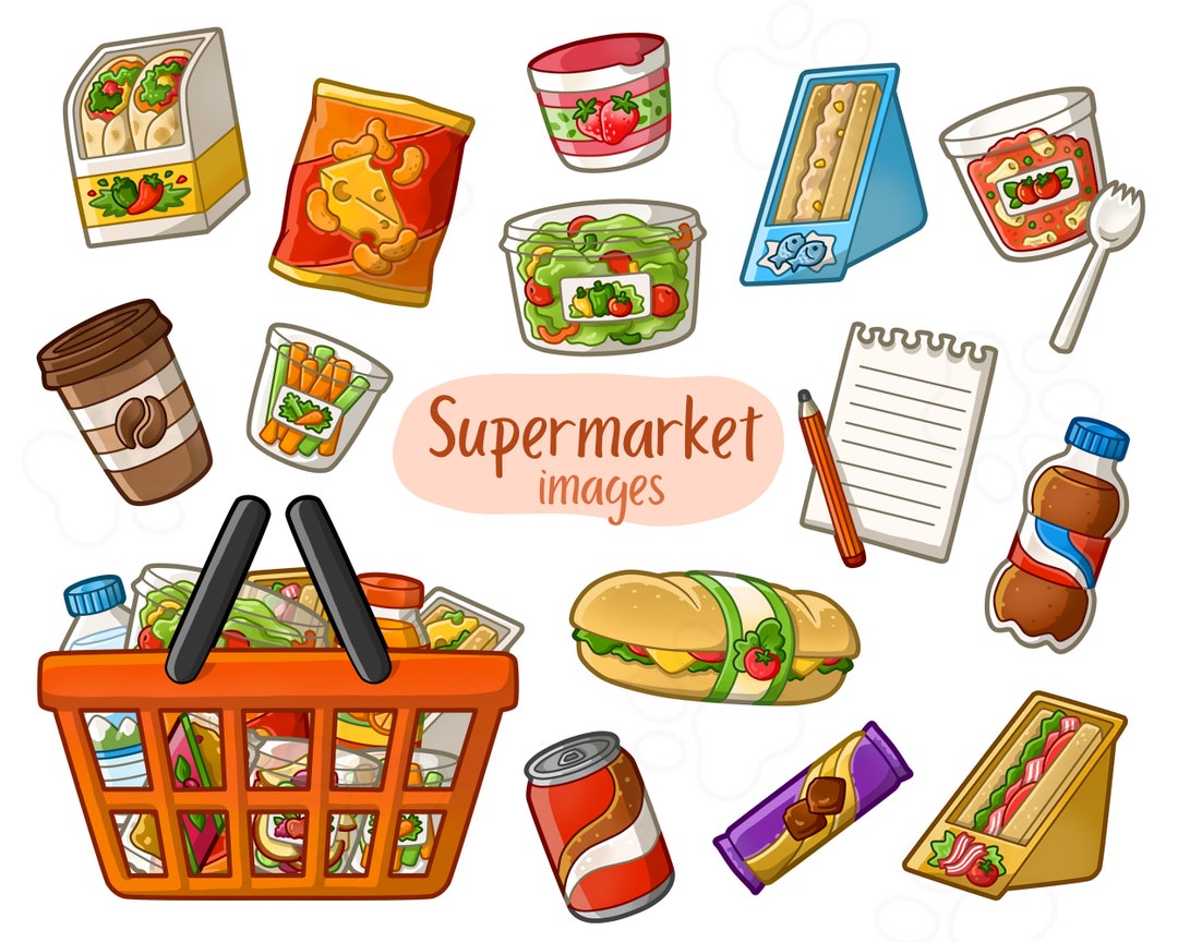 Supermarket - Lunch Deal - Grocery Clip Art Images - Digital Download ...