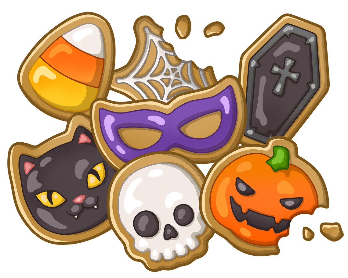 Sugar Cookies - Halloween - Clip Art Images - Digital Download - Etsy
