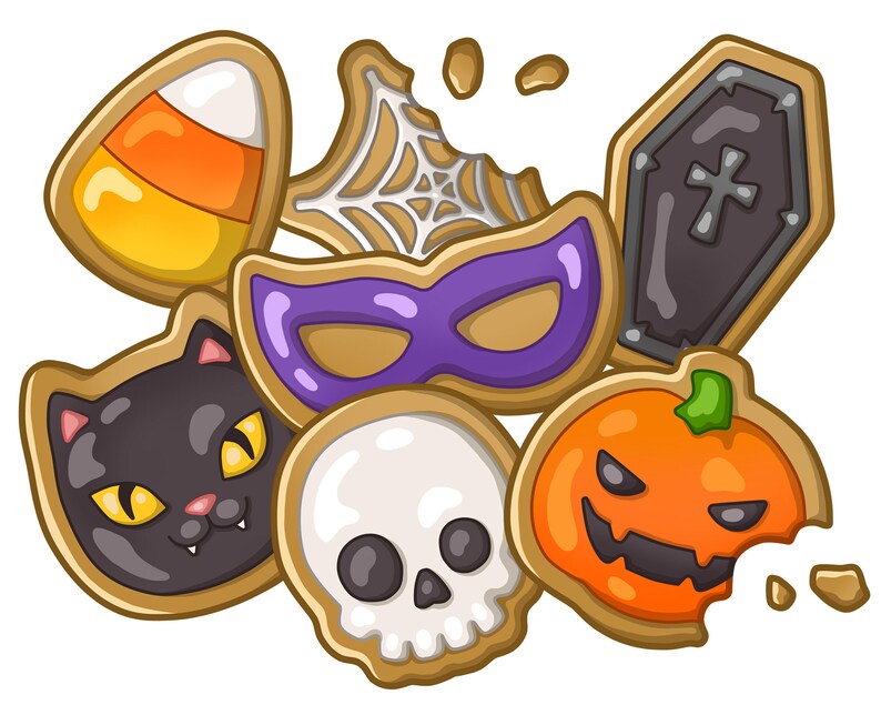 Sugar Cookies - Halloween - Clip Art Images - Digital Download - Etsy