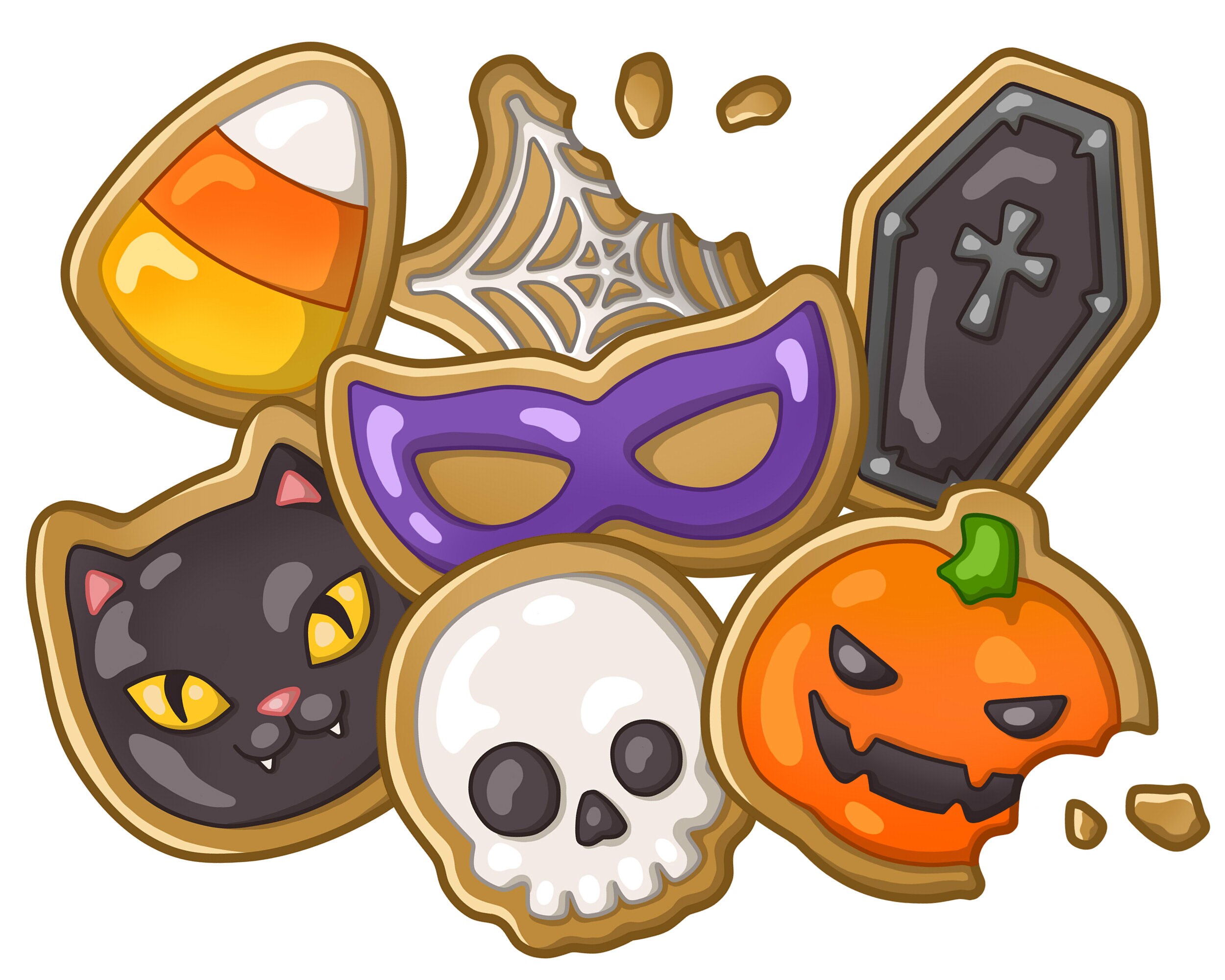 Sugar Cookies - Halloween - Clip Art Images - Digital Download - Etsy