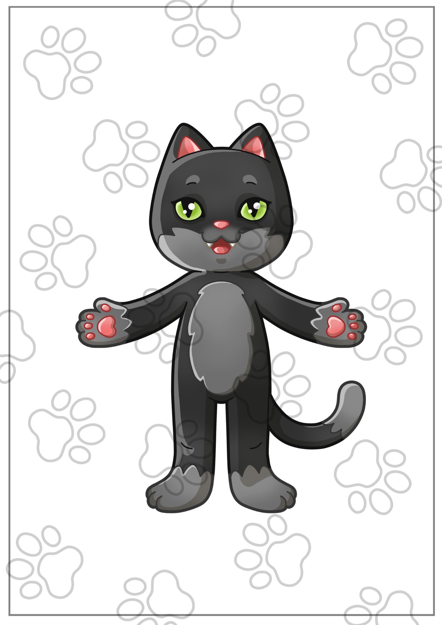 Spooky Costume Party - Paper Doll - Fashion Playset - Printable ...