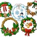 Christmas Wreath - Clip Art Images - Digital Download - Etsy