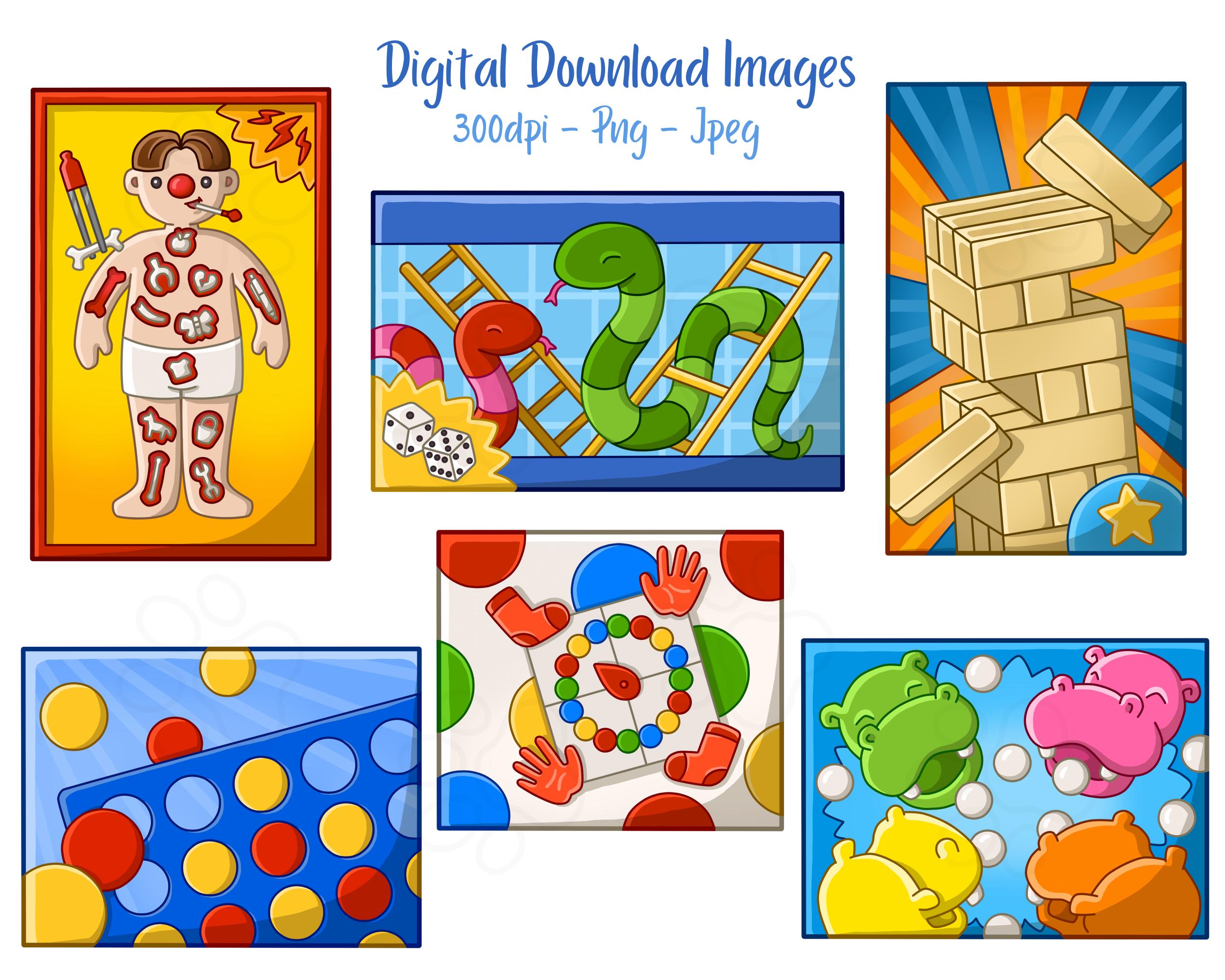 Games Pieces - Clip Art Images - Digital Download - Etsy