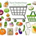Supermarket - Vegetables - Grocery Clip Art Images - Digital Download ...