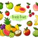 Fresh Fruit Clip Art Images Digital Download - Etsy