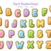 Sugar Cookie Alphabet Pastel Clip Art Images Digital Download - Etsy