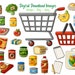 Supermarket - Daily Shop 1 - Grocery Clip Art Images - Digital Download ...
