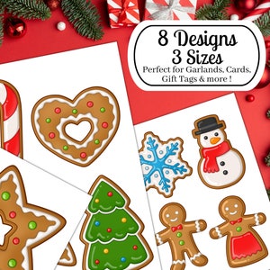 Gingerbread Cookies - Instant Download - Printable Decoration Kit ...