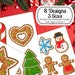 Gingerbread Cookies Instant Download Printable Decoration Kit Xmas ...