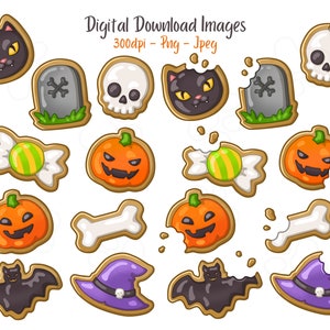 Sugar Cookies - Halloween - Clip Art Images - Digital Download - Etsy