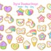 Sugar Cookies Pastel Rainbow Clip Art Images Digital Download - Etsy