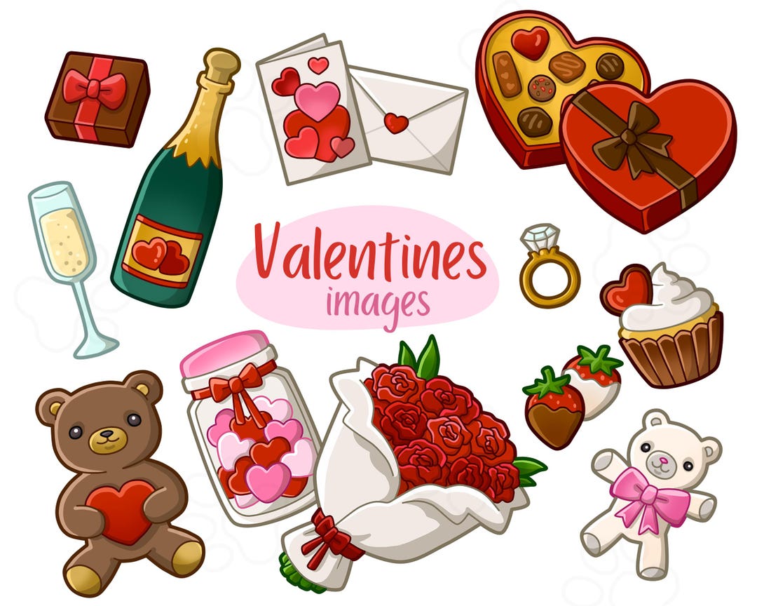 Valentines Day - Clip Art Images - Digital Download - Etsy