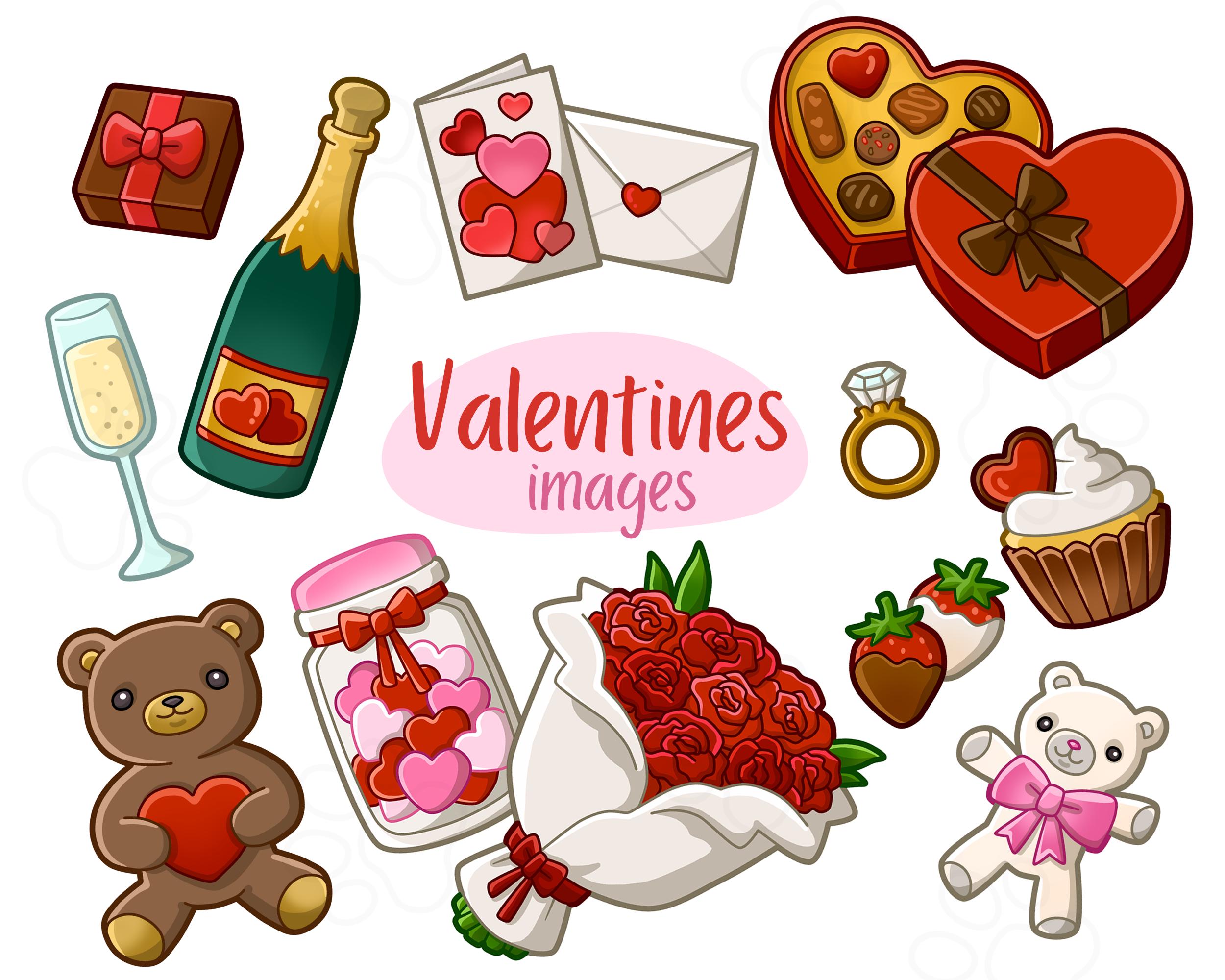 Valentines Day - Clip Art Images - Digital Download - Etsy