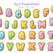 Sugar Cookie Alphabet Pastel Clip Art Images Digital Download - Etsy