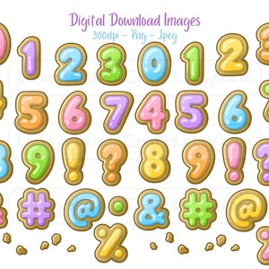 Sugar Cookie Alphabet - Pastel - Clip Art Images - Digital Download - Etsy