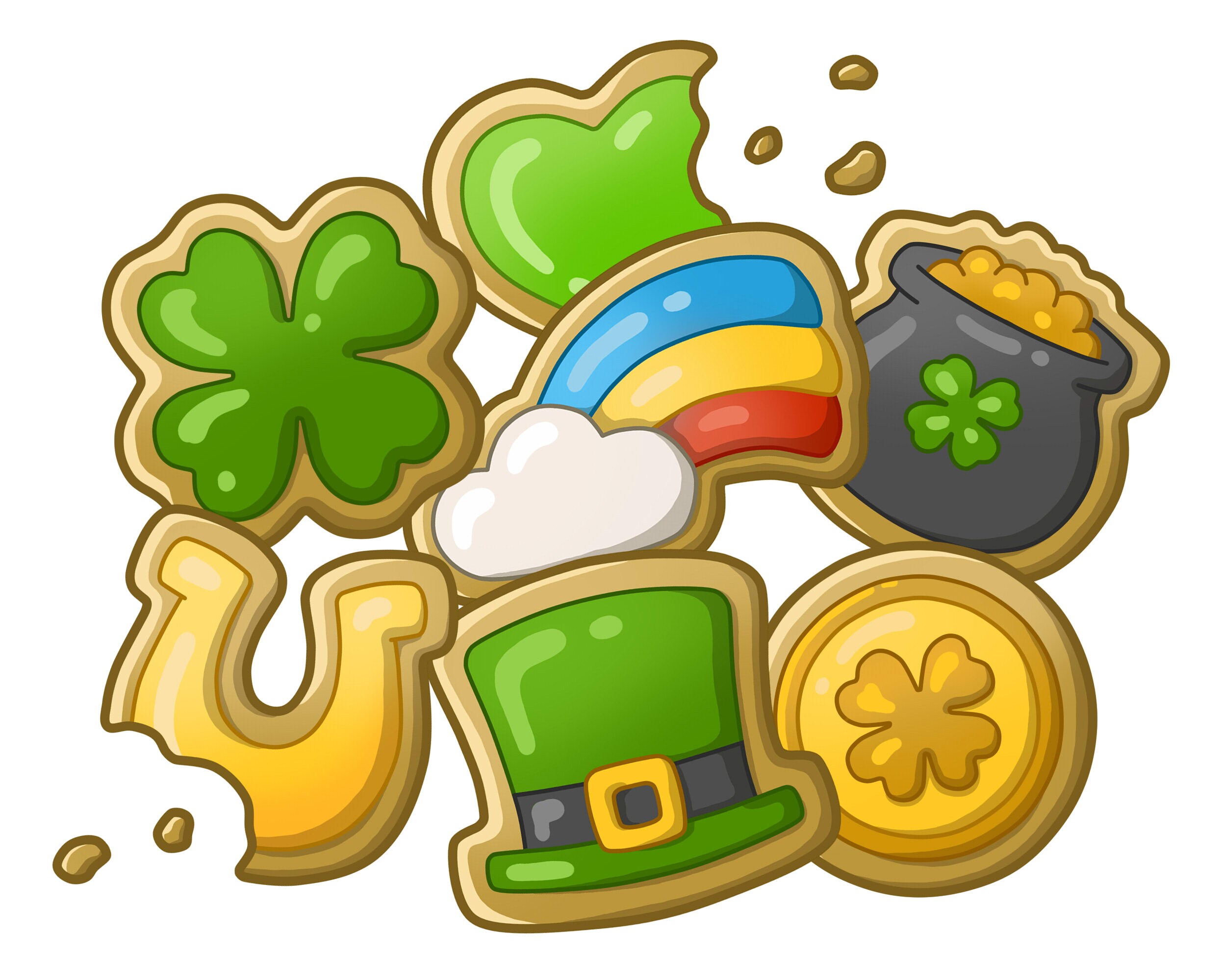 Sugar Cookies - St Patrick's Day - Clip Art Images - Digital Download ...