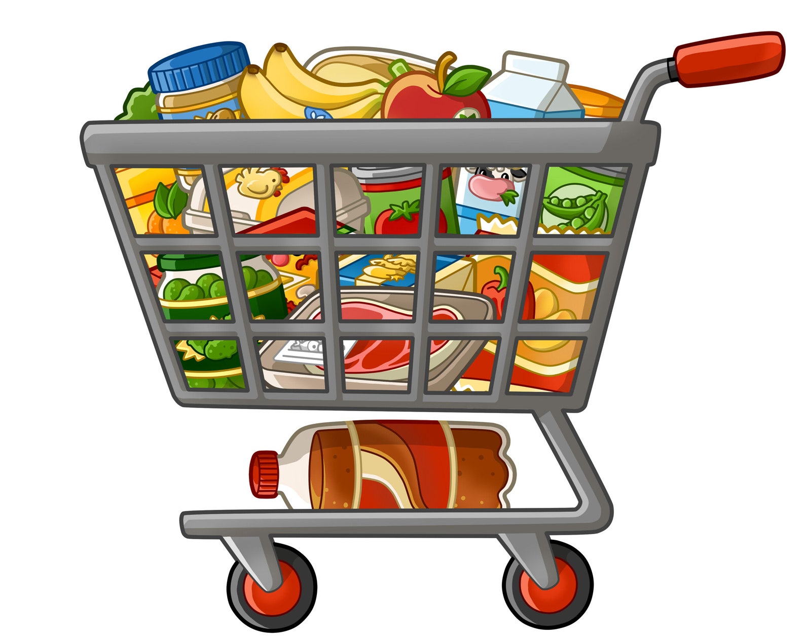 Supermarket - Daily Shop 1 - Grocery Clip Art Images - Digital Download ...