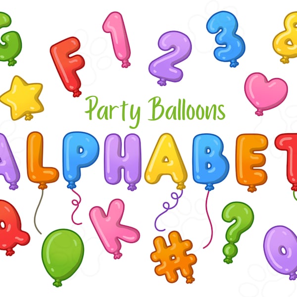 Alphabet Balloons - Etsy