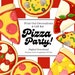 Pizza Party Instant Download Printable Decoration Kit Garland Gift Tags ...