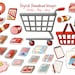 Supermarket - Meat - Grocery Clip Art Images - Digital Download - Etsy