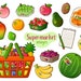 Supermarket - Fruit - Grocery Clip Art Images - Digital Download - Etsy