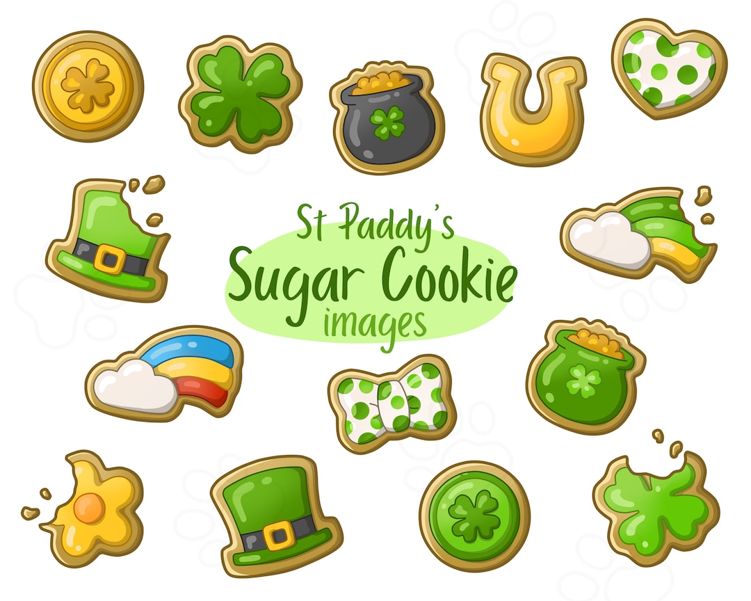 Sugar Cookies - St Patrick's Day - Clip Art Images - Digital Download ...