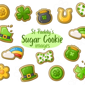 Sugar Cookies - St Patrick's Day - Clip Art Images - Digital Download ...