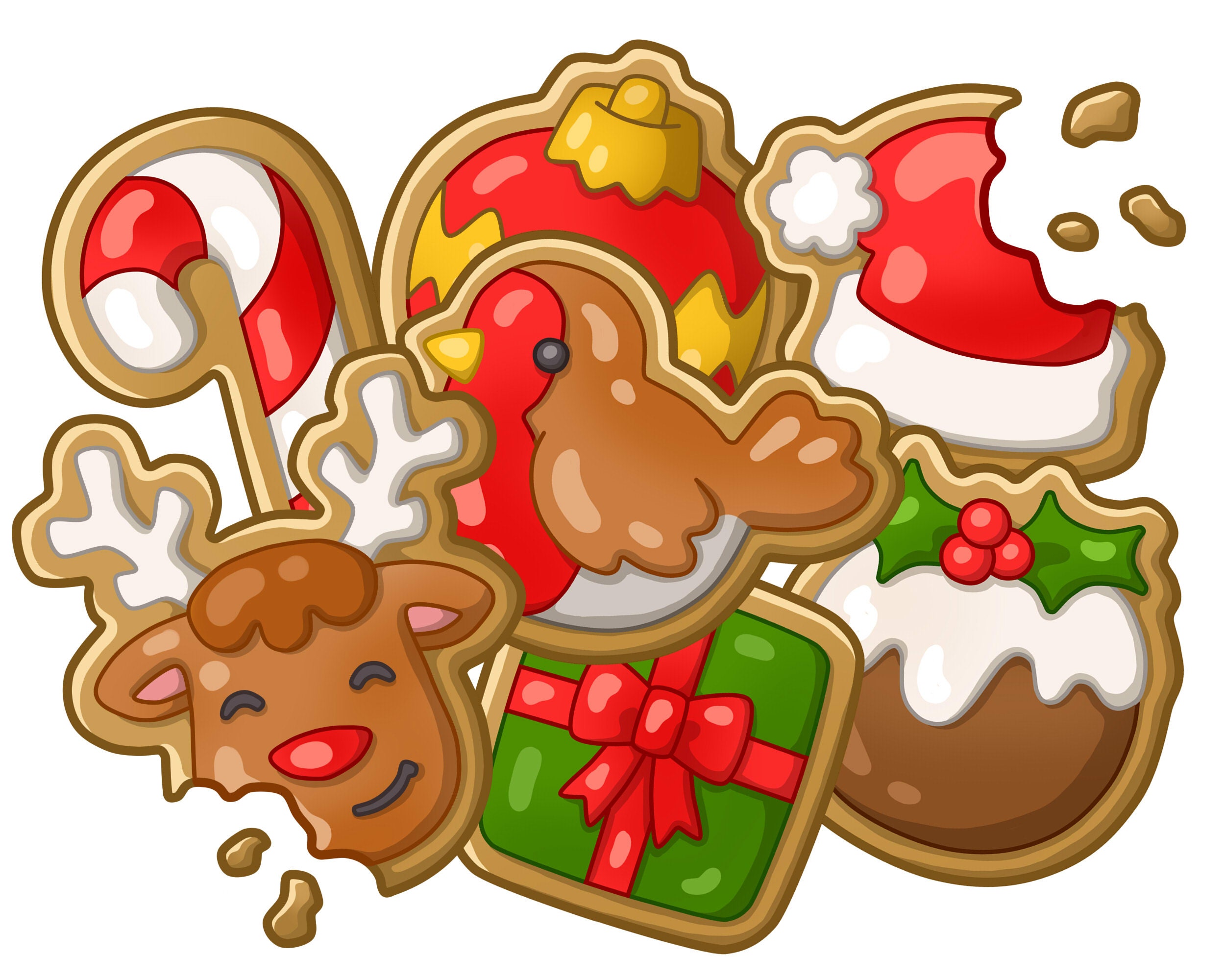 Sugar Cookies - Xmas - Classic - Clip Art Images - Digital Download - Etsy