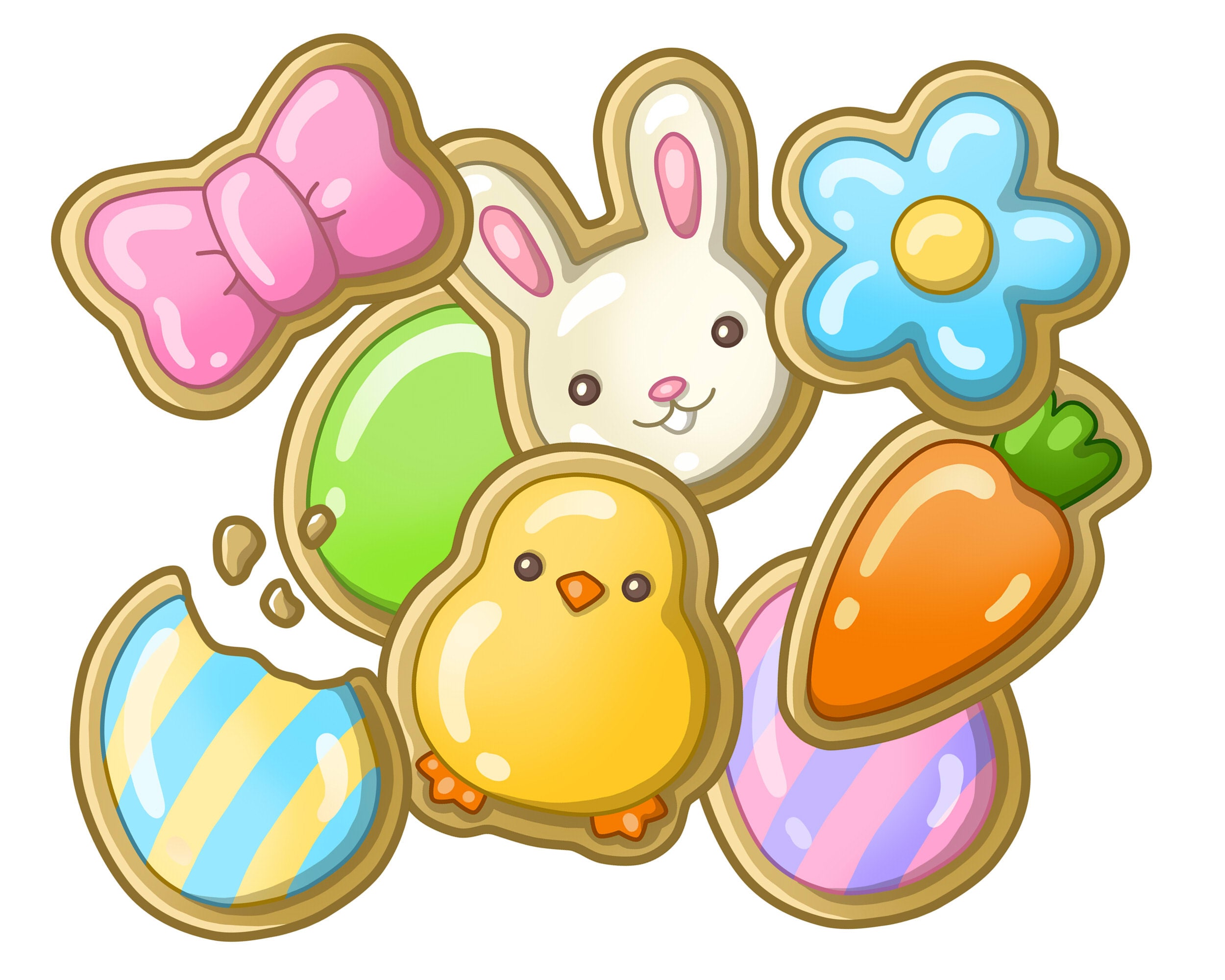 Sugar Cookies - Easter - Clip Art Images - Digital Download - Etsy