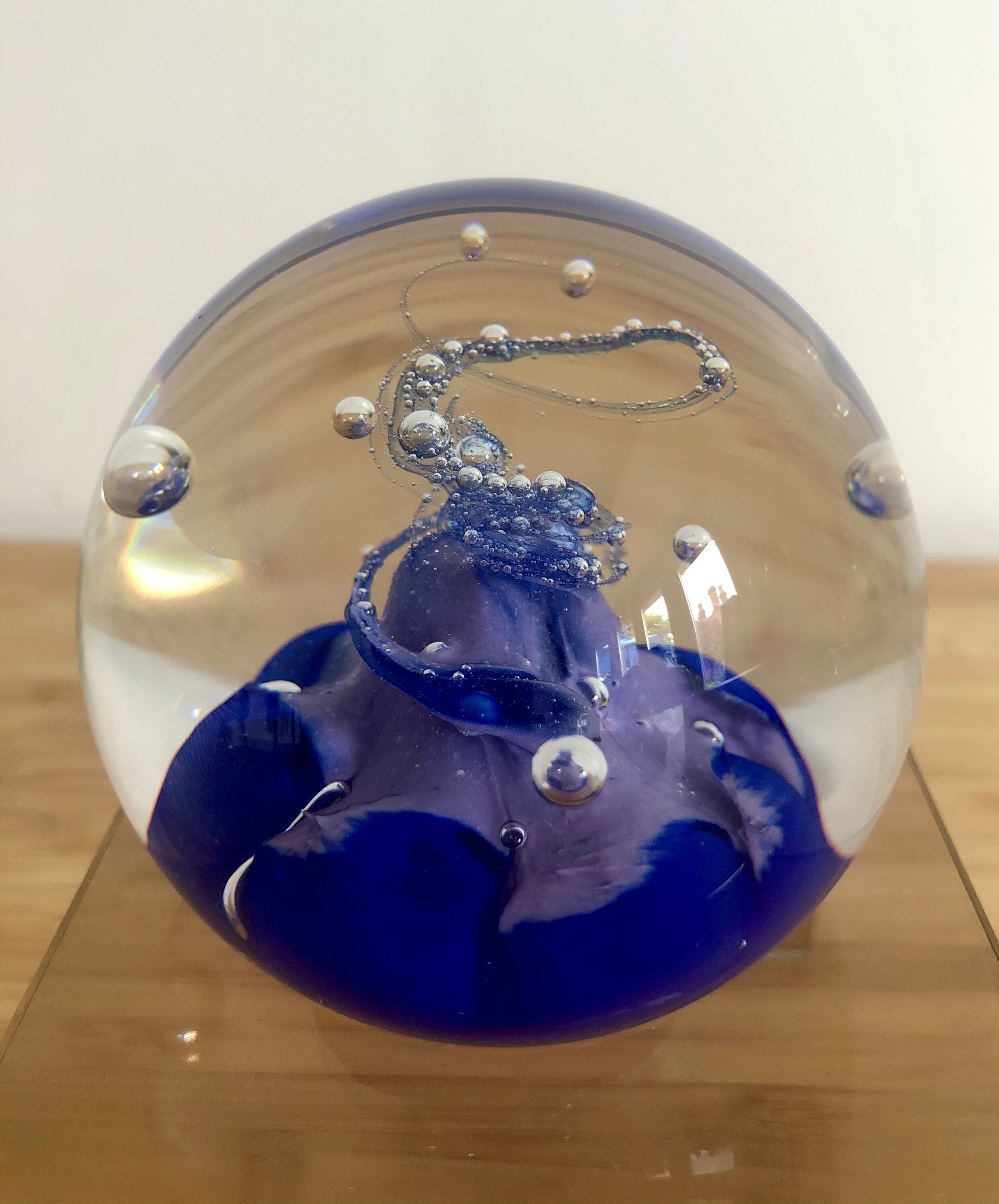 Tango Blue Mini Caithness Glass Paperweight Vintage Collectible Art ...