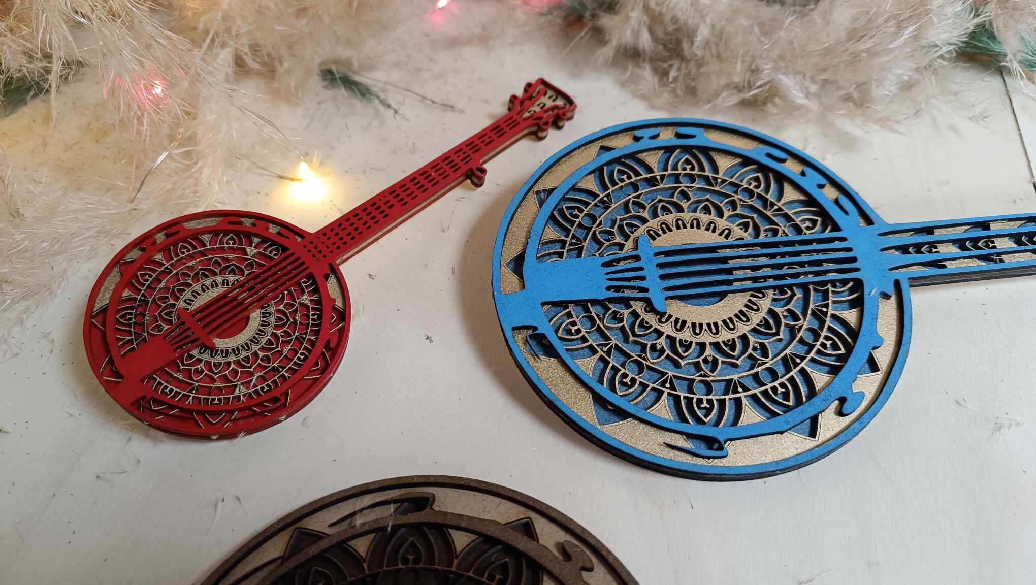 Multi Cut Banjo Laser Cut SVG/DXF File - Etsy