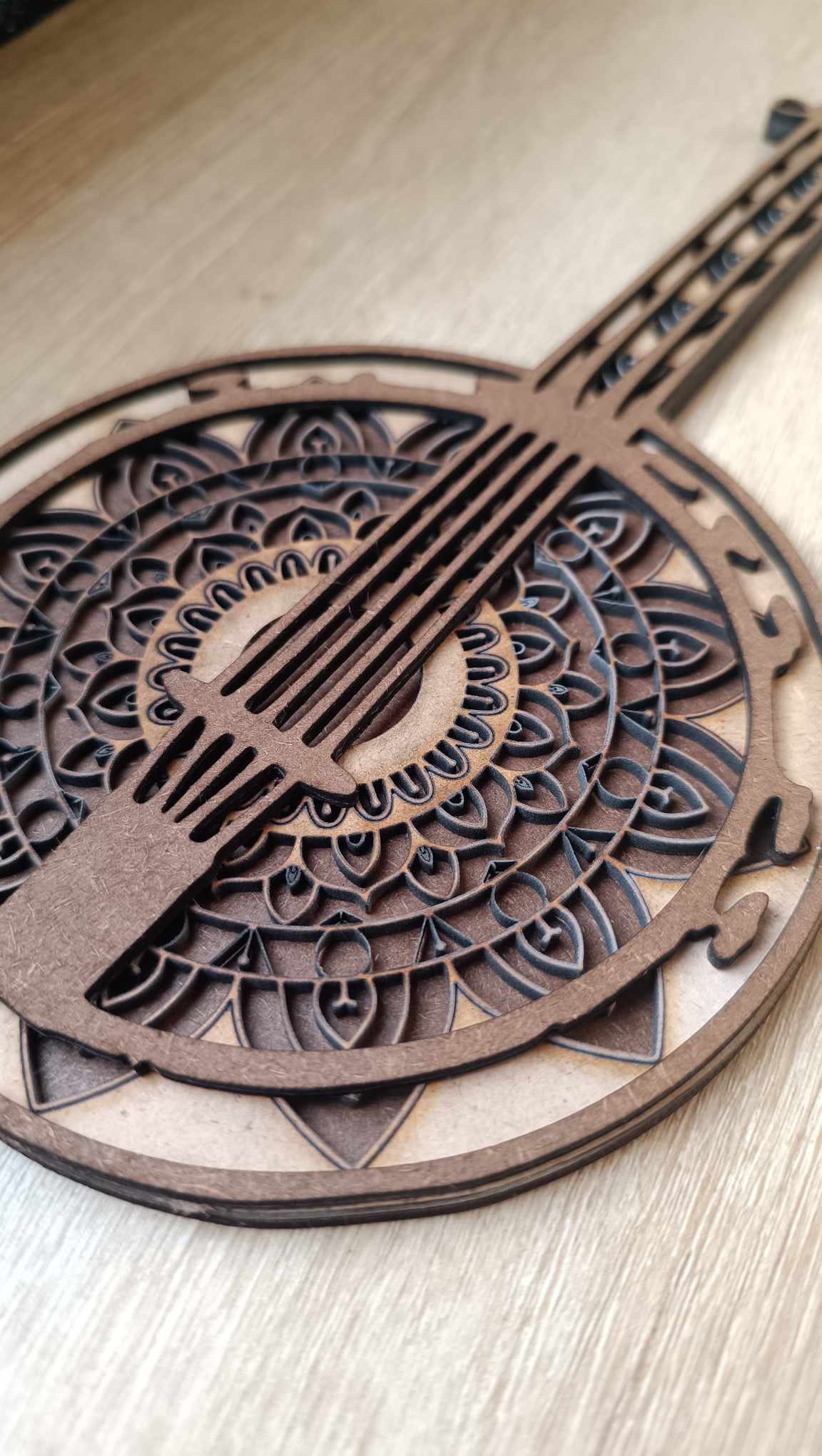 Multi Cut Banjo Laser Cut SVG/DXF File - Etsy
