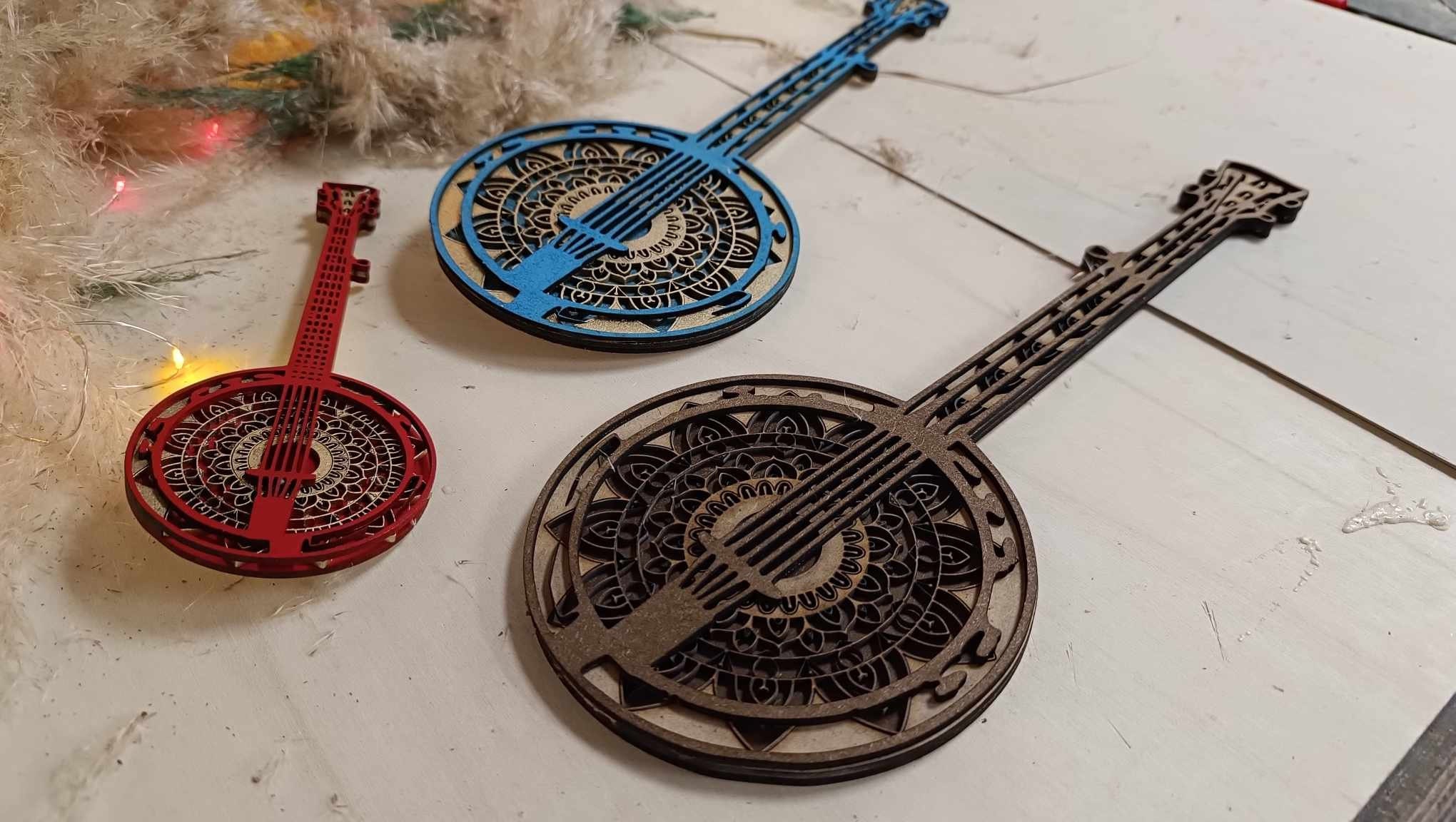 Multi Cut Banjo Laser Cut SVG/DXF File - Etsy