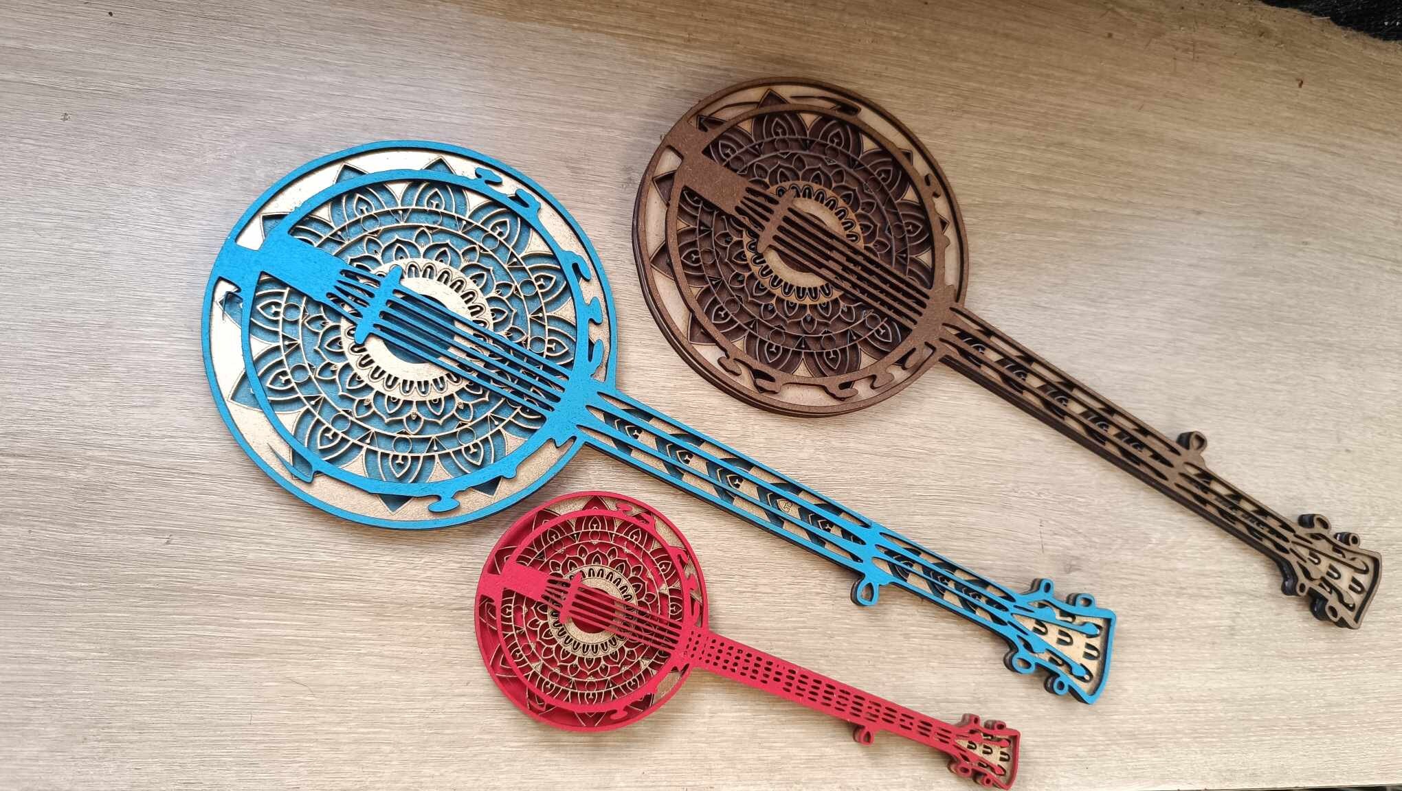 Multi Cut Banjo Laser Cut SVG/DXF File - Etsy