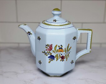 Blue Italian Teapot - Etsy