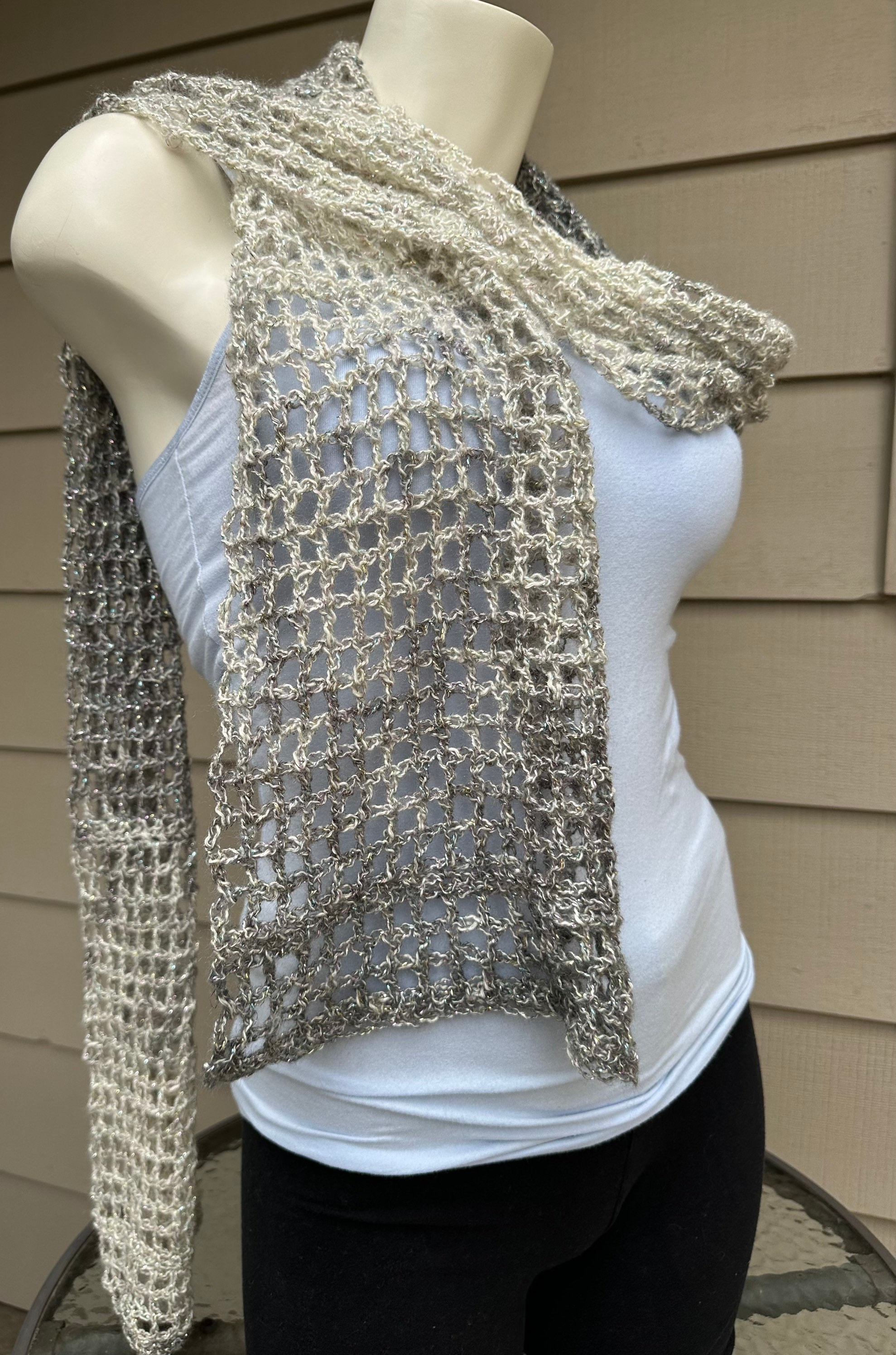 Silver Secrets Shawl - Etsy