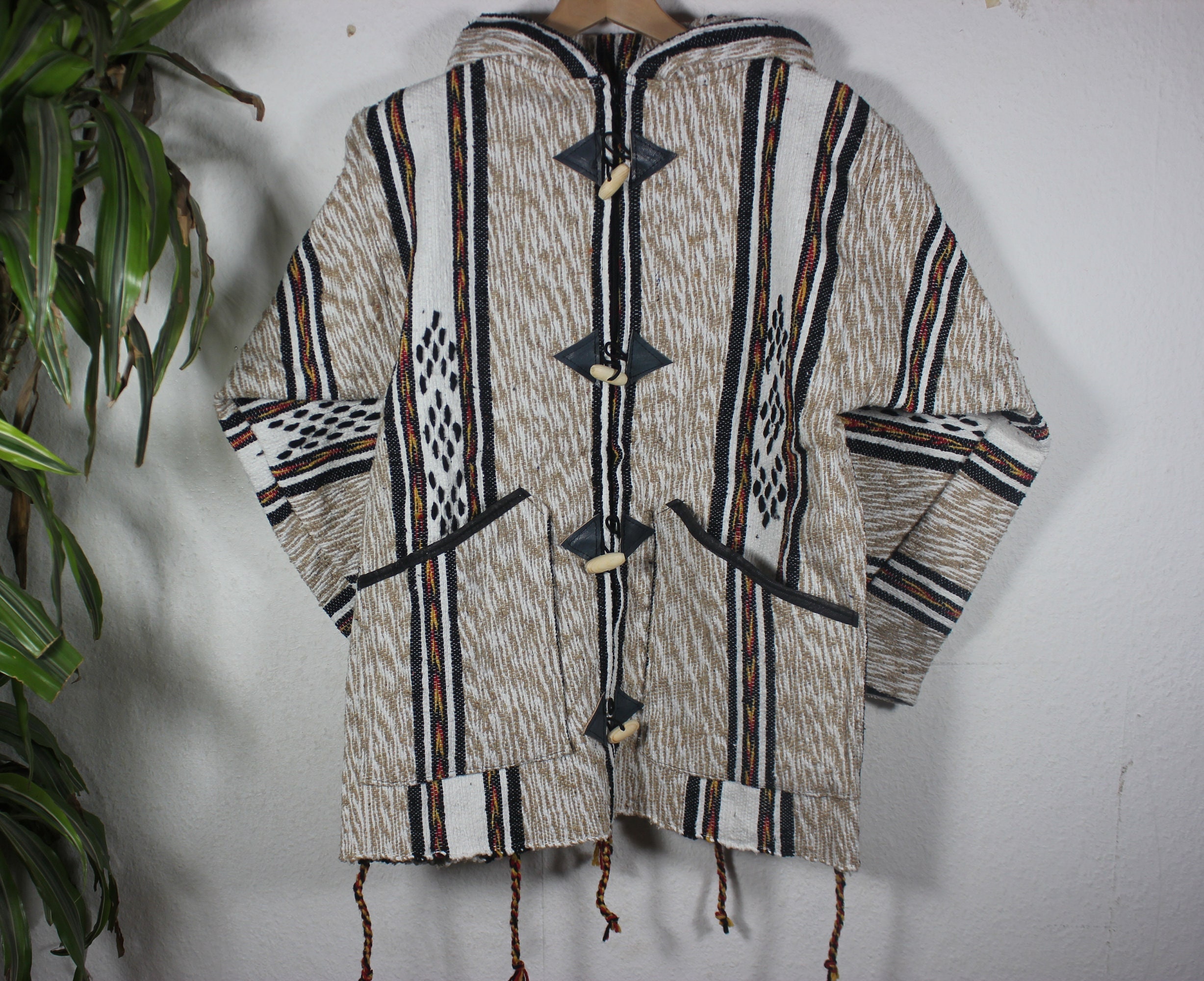 Berber Amazigh Jacket, Unisex,moroccan Djellaba Cardigan, Festival ...