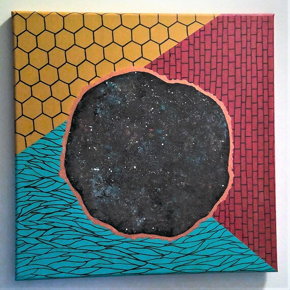 Primary Patterns 14x14 Painted Canvas - Etsy