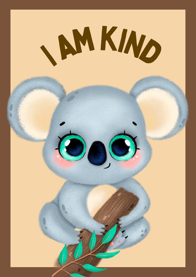 Animal Affirmations for Kids, Printable - Etsy