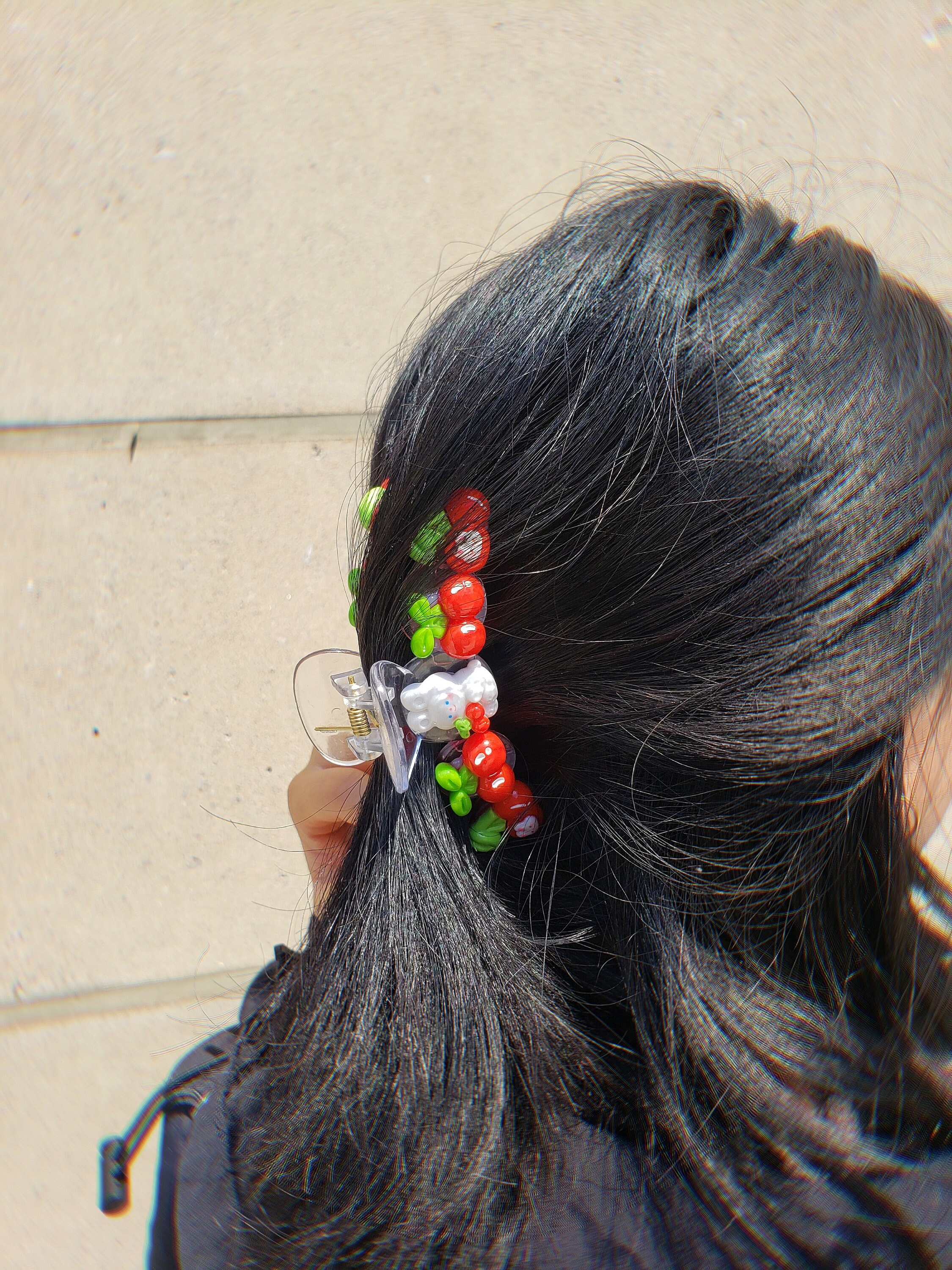Cherry Bunny Claw Clip, Cute Hair Accessories, Hair Claw, Claw Clips ...