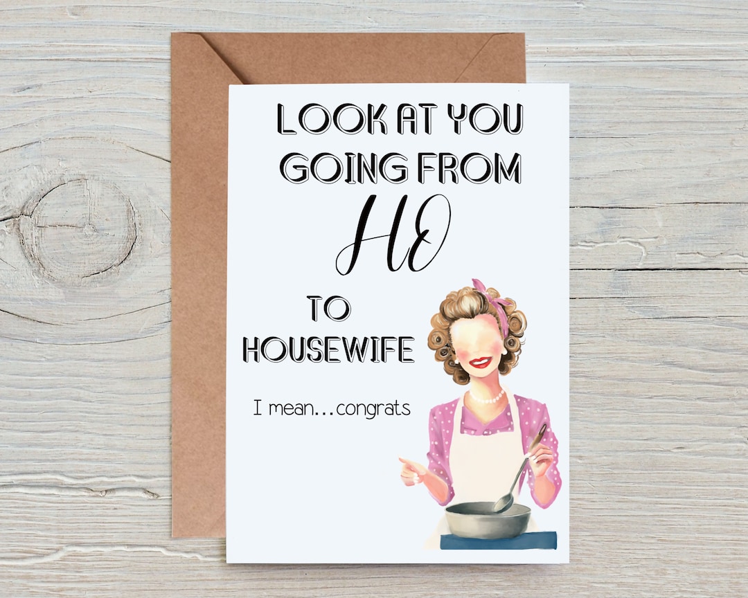 Funny Wedding Congratulations Card-wedding Shower Card-wedding Gift ...